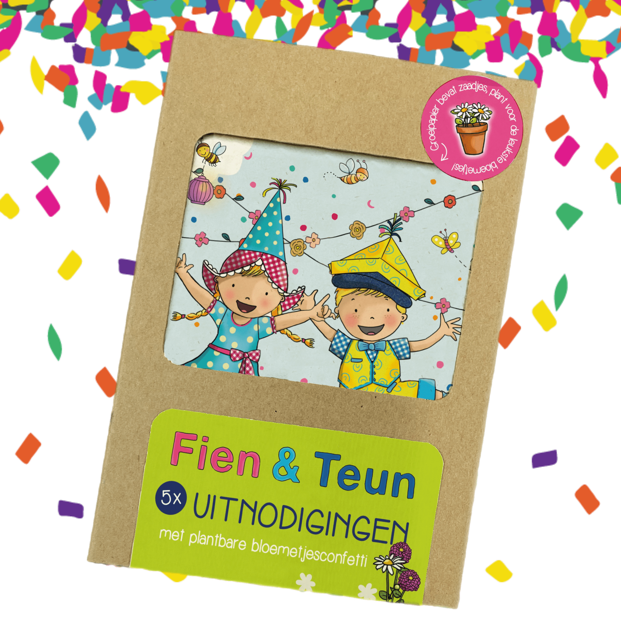 Fien & Teun - Uitnodigingen (Bloom) – Van Hoorne Shop