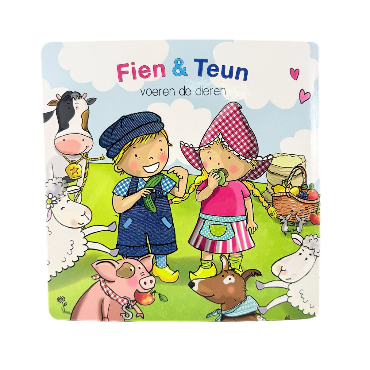 Fien & Teun – Bouw- en voorleesboek - Voeren de dieren – Van Hoorne Shop