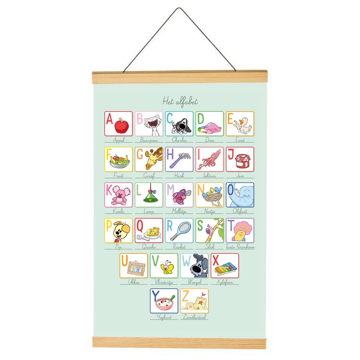 Woezel & Pip - ABC Poster – Van Hoorne Shop